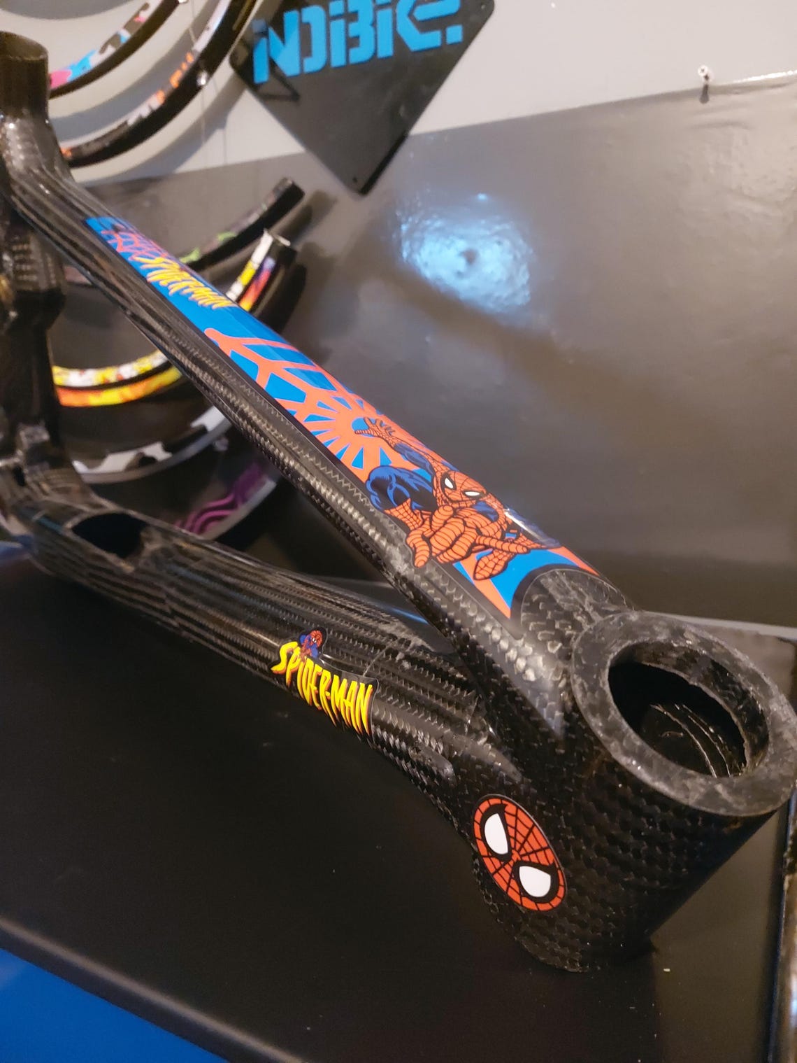 Spiderman Top Tube Protection Cycling Bike MTB Road Enduro Stickers - Etsy