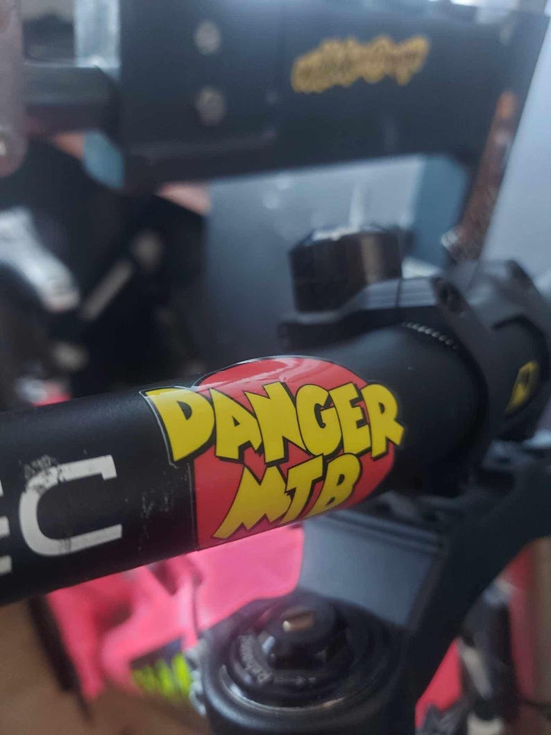 Danger MTB Danger Mouse Stickers/graphics Bike Cycling Enduro Cyclo ...