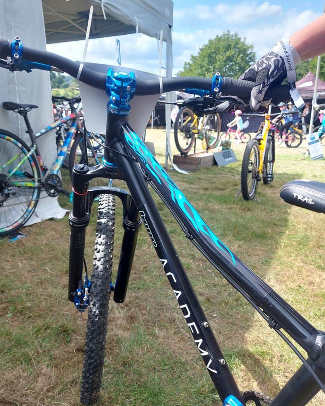 Blue Flame Top Tube Protection Cycling Bike MTB Road Enduro - Etsy