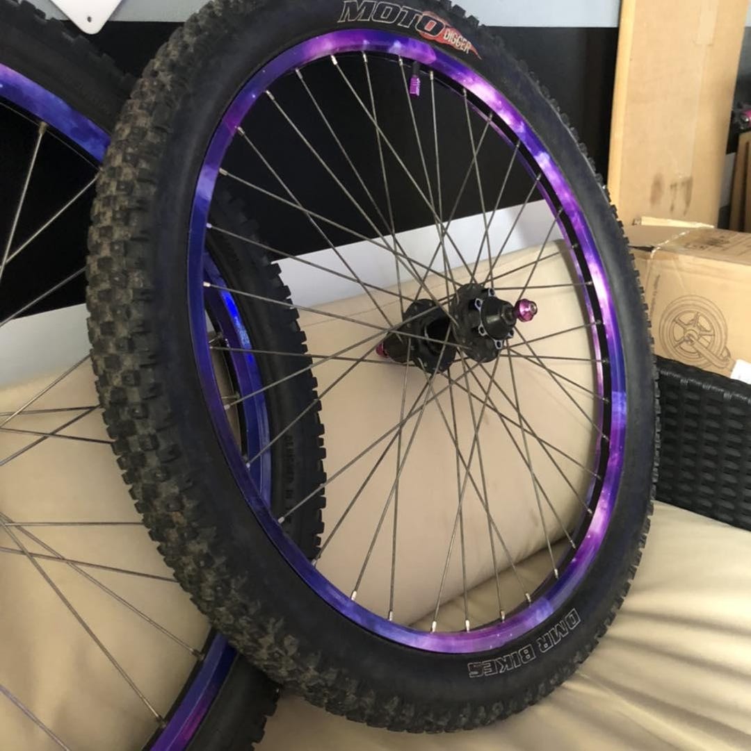 Universe Nebula Full Rim Wheel Wrap Stickers Graphics Cycling Bike MTB ...