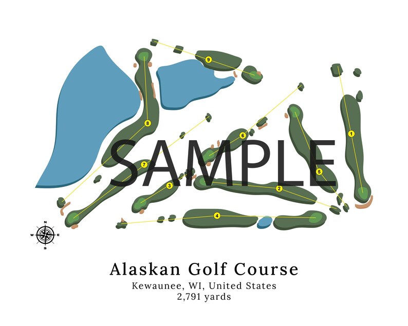 Plantation Lakes Golf & Country Club Map Print, Any Golf Course Map in ...