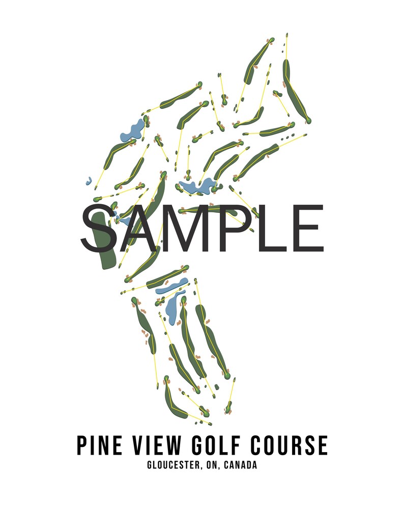 Plantation Lakes Golf & Country Club Map Print, Any Golf Course Map in ...