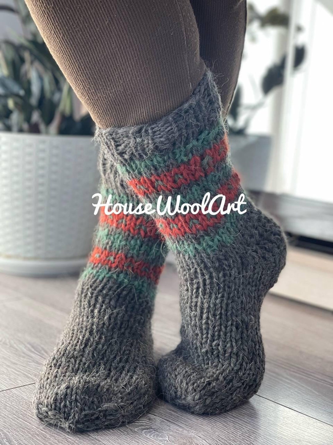 Dark Gray Wool Socks – Stylish, Warm, and Comfy. Made From Natural ...