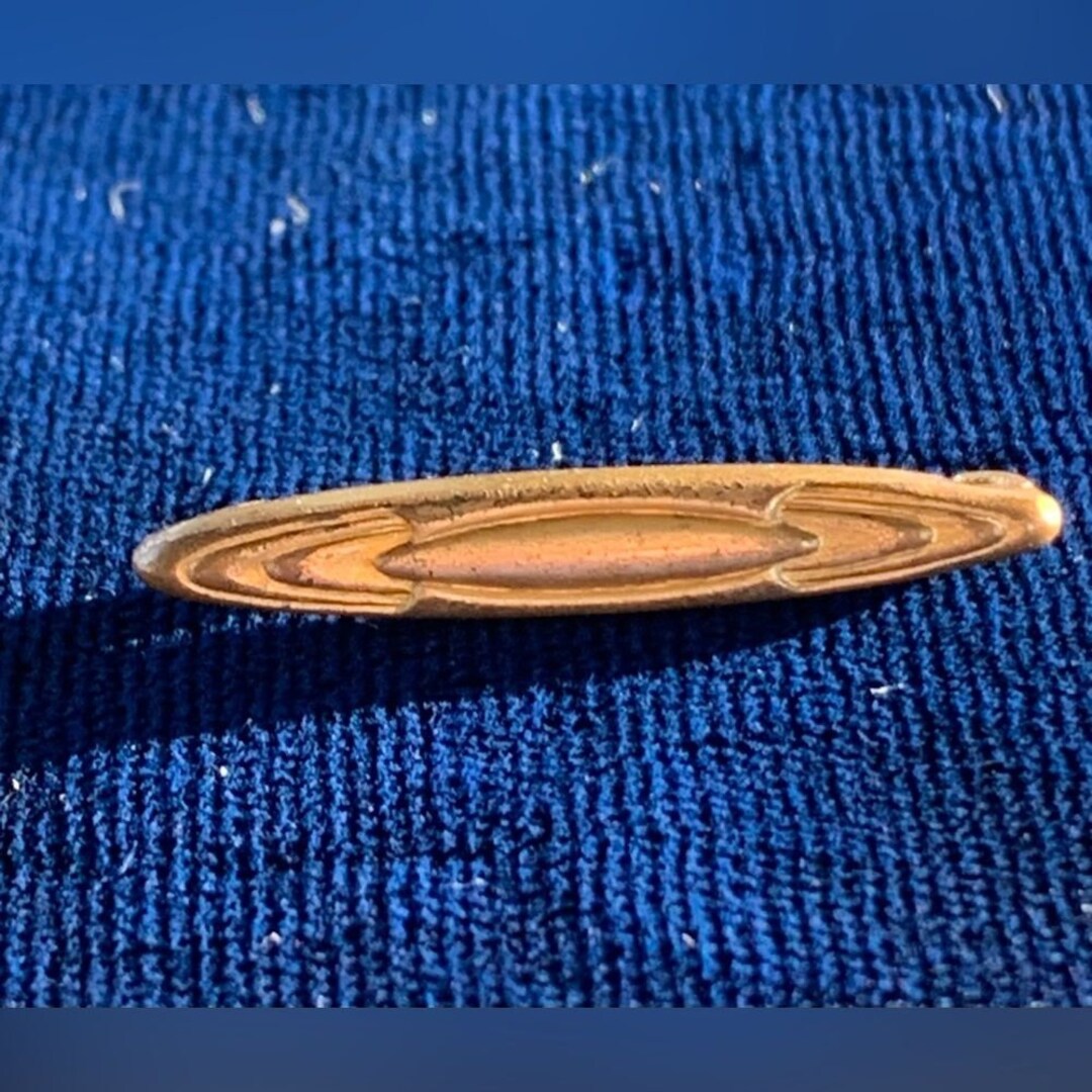 Art Nouveau Rolled Gold Bar Pin - Etsy