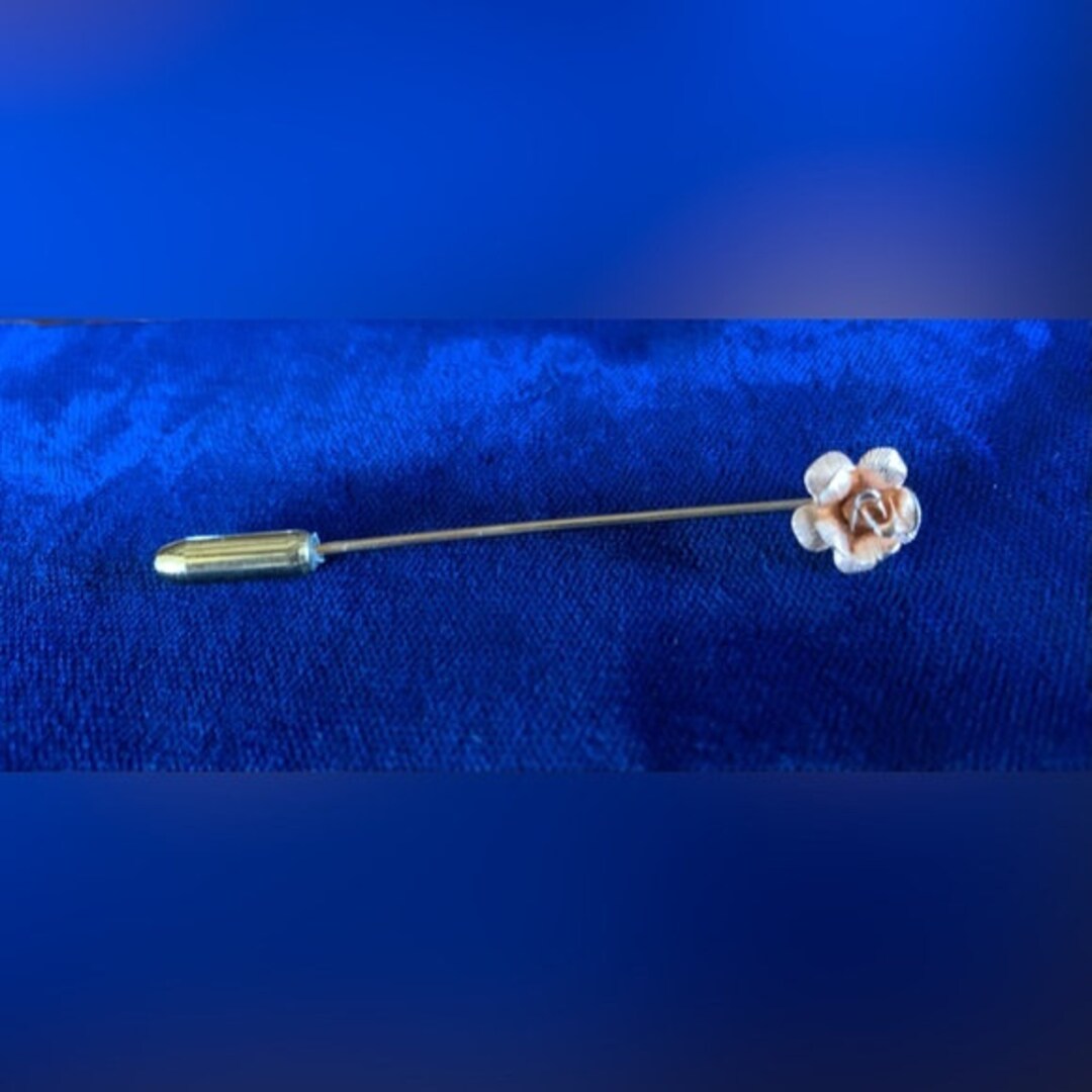 Vintage Krementz Rose Gold Plated Stick Pin - Etsy