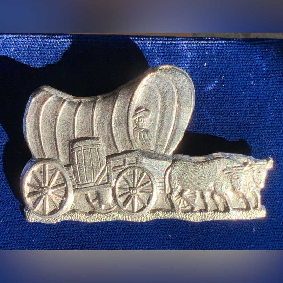Vintage Cast Chuck Wagon Western Brooch - Etsy