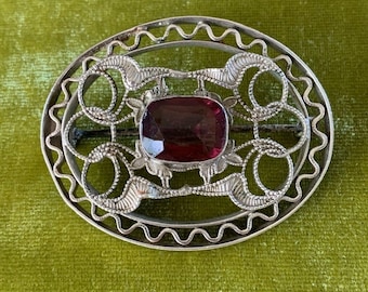 Antique Sash Pin, C.1900 Sash Brooch to Be Worn at Waist, Victorian ...