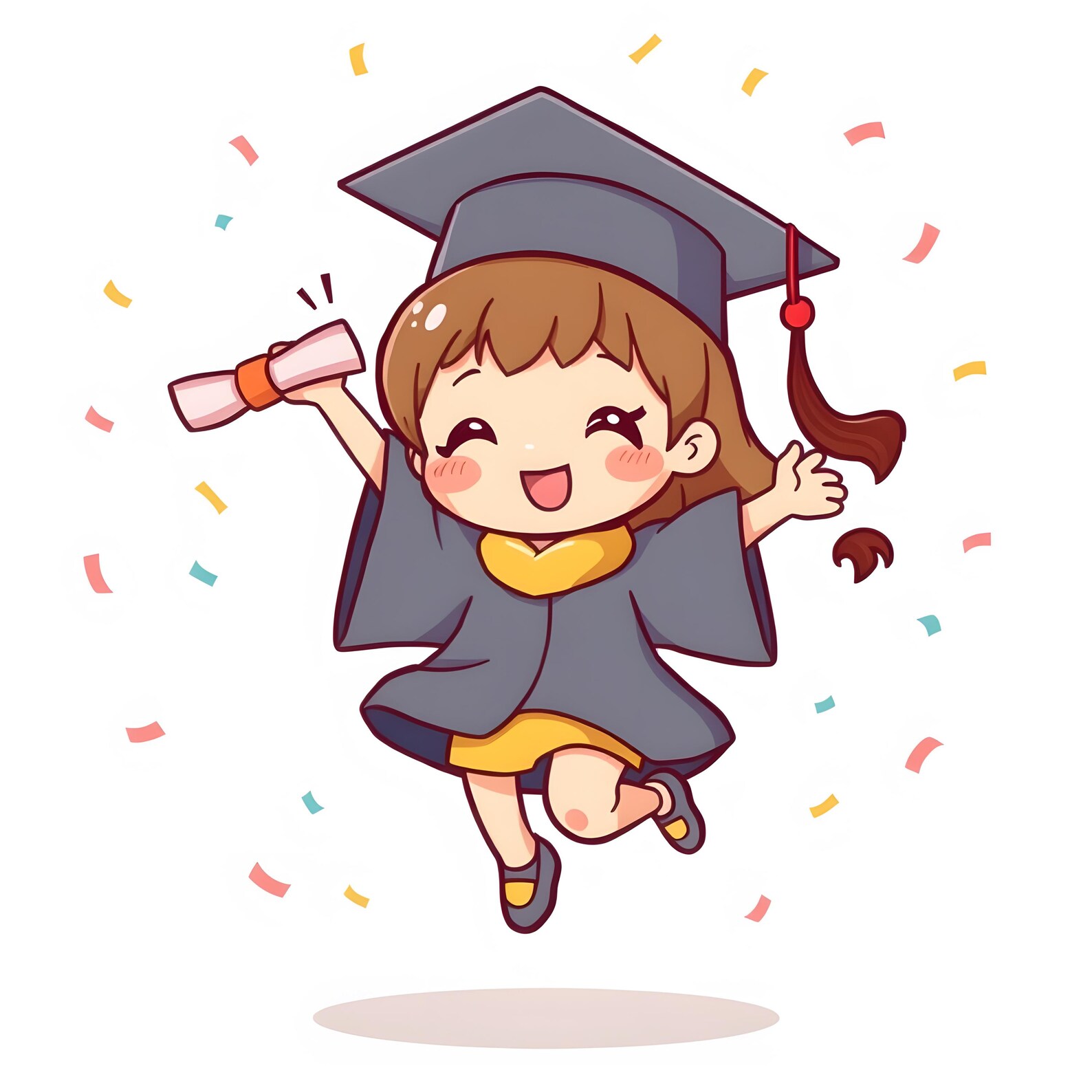 Cute Graduate PNG Bundle | Graduation Clipart for Stickers, Shirts ...