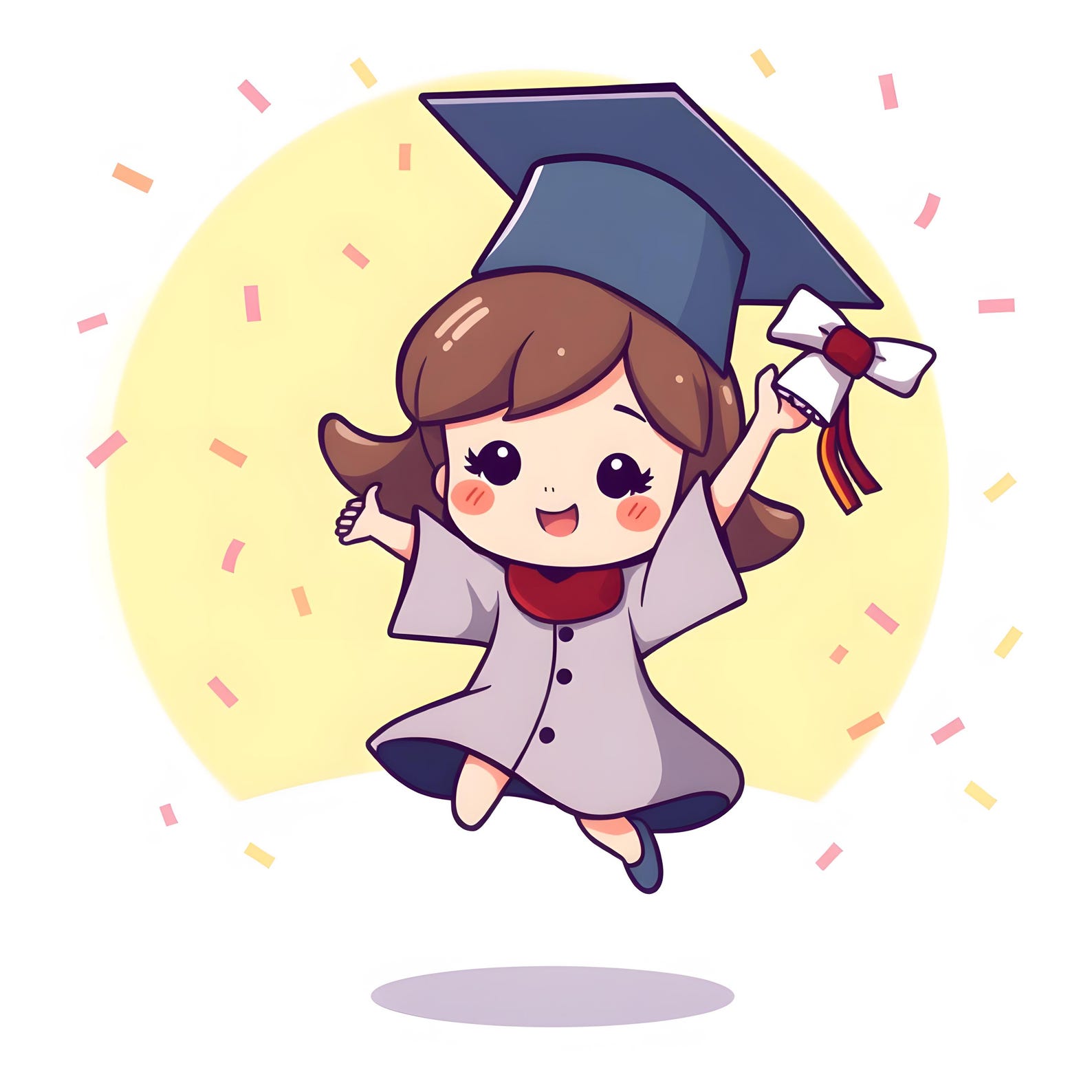 Cute Graduate PNG Bundle | Graduation Clipart for Stickers, Shirts ...
