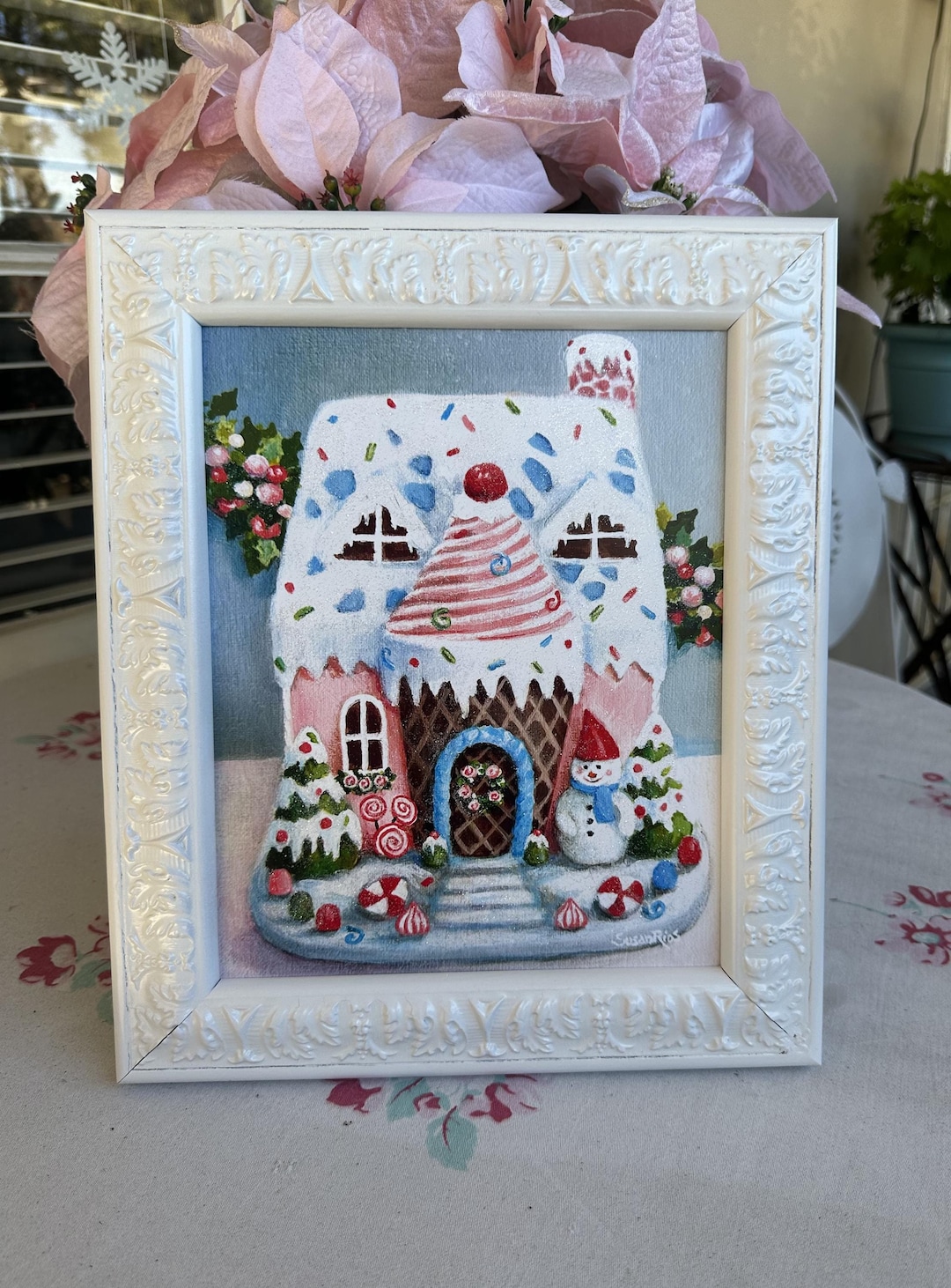 SALE Candy Cone Cottage, A Sweet Candy Cottage, Christmas Candy House ...