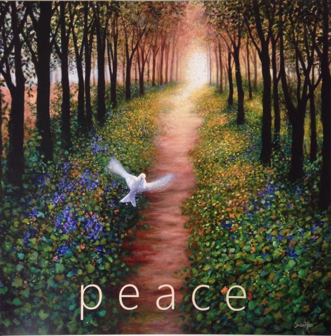 A Path of Peace, Dove of Peace, Spiritual Image, Spiritual Art, White ...