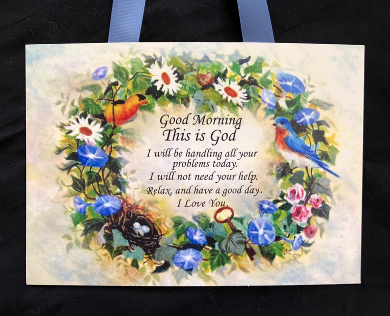Good Morning This is God Art Print by Susan Rios Spiritual - Etsy
