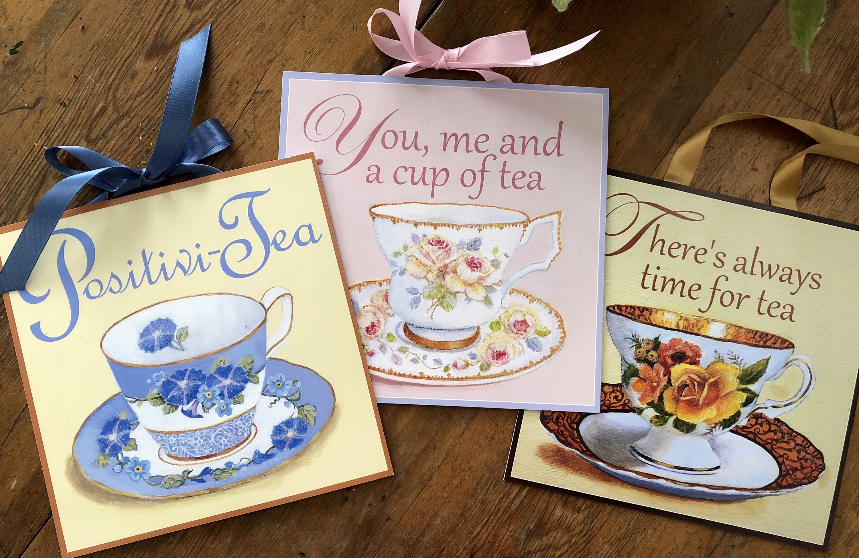 Time For Tea Print Teacup Art Print by Susan Rios Vintage | Etsy