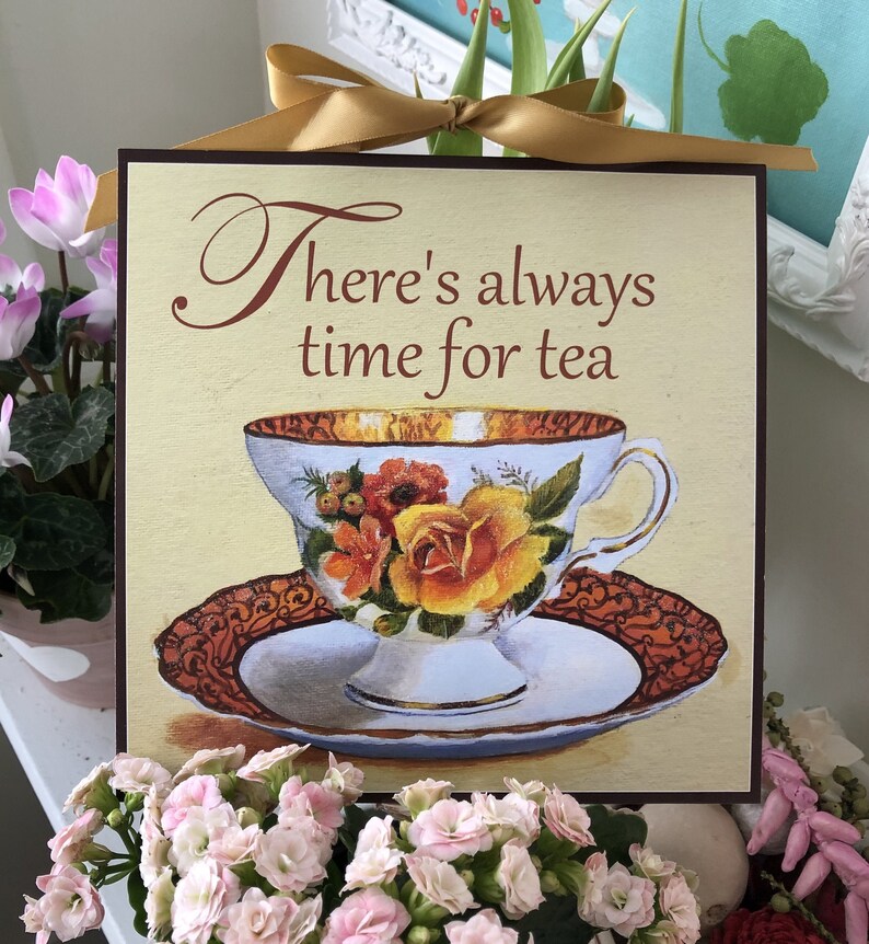 Time For Tea Print Teacup Art Print by Susan Rios Vintage | Etsy