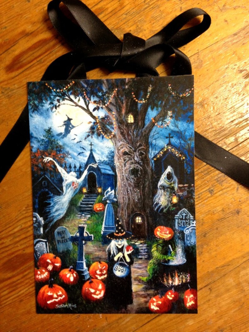 Halloween Decor Halloween Art Print Halloween Decoration - Etsy