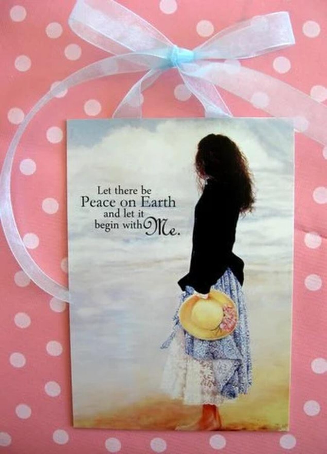 Peace Quote Hanger: Inspirational Home Decor Art Print - Etsy