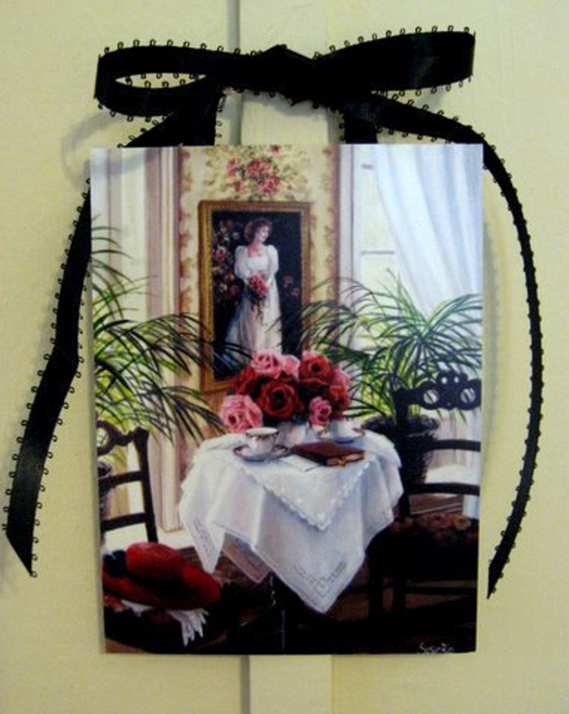 Tea Room Art Tea Setting Tea Art Print Rose Art Print Tea - Etsy