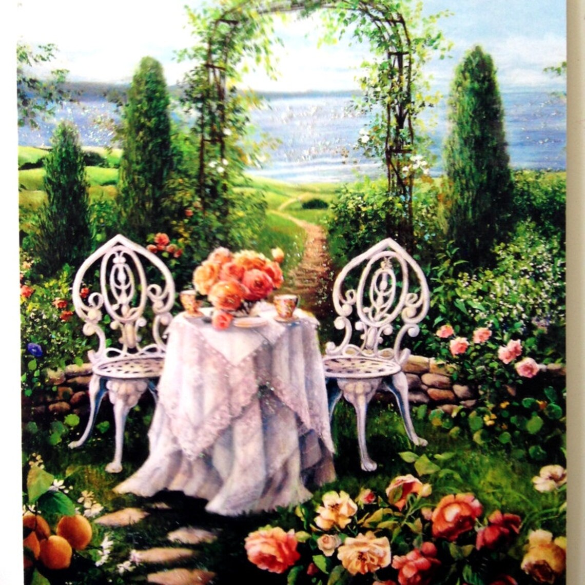 Garden Art Garden Print Cottage Art Garden Decor Floral - Etsy