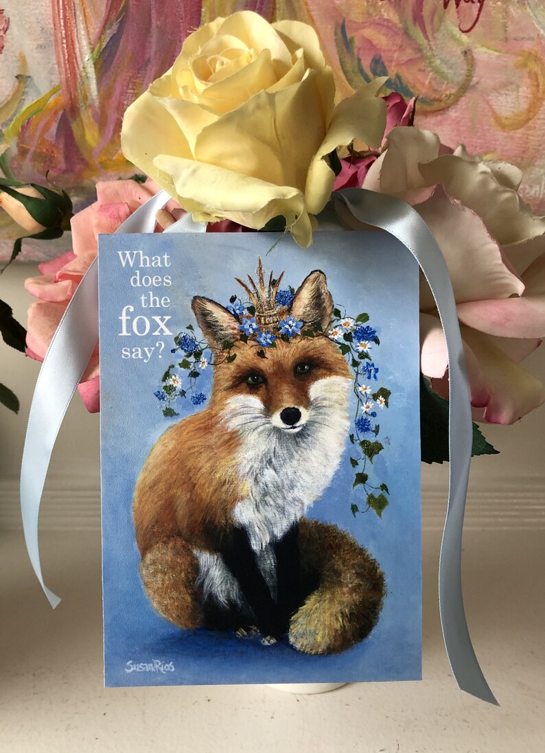 Little Fox Art Print Fox Queen Red Fox Fox Art Fox Decor - Etsy UK