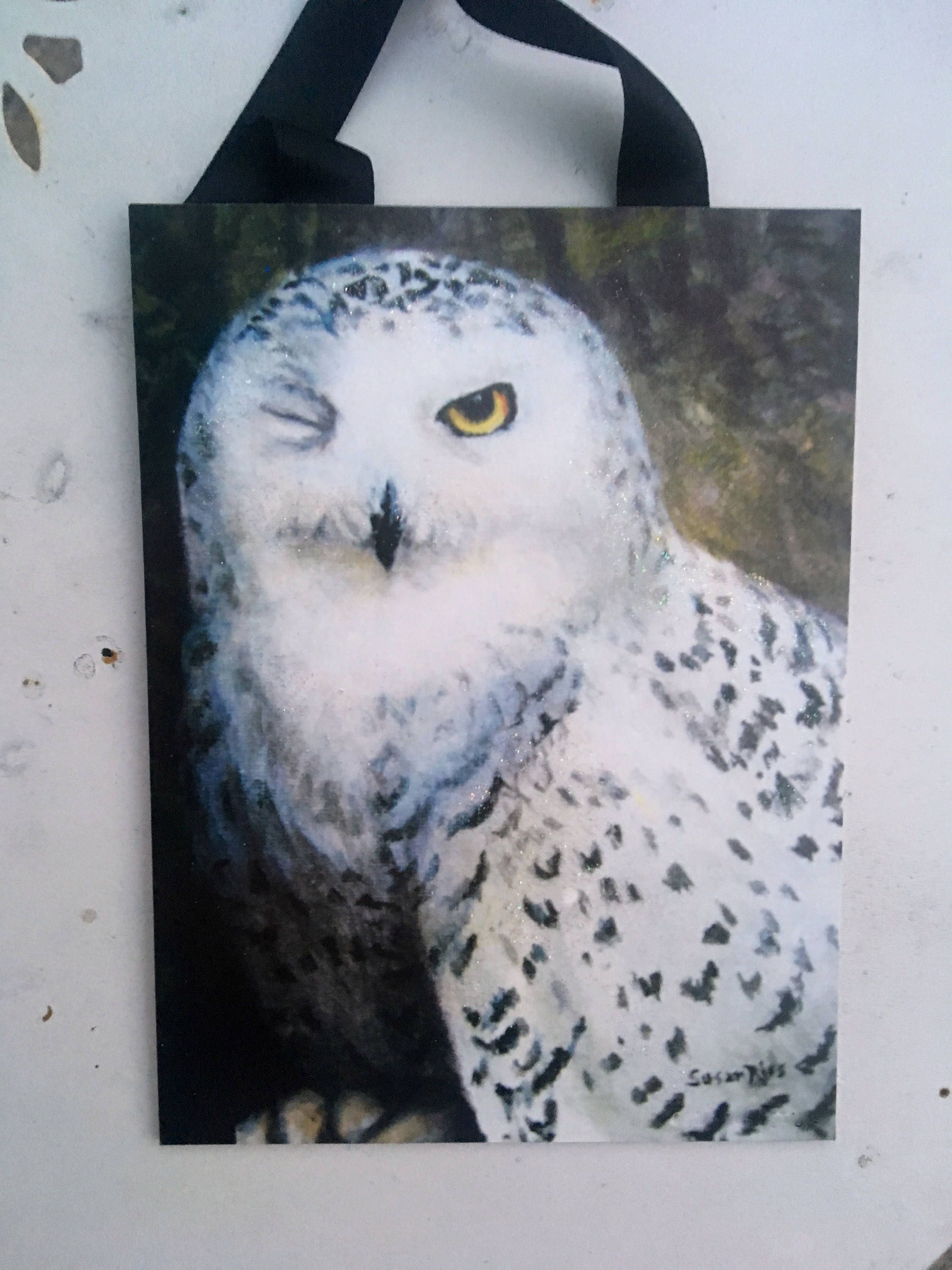 Owl Print Owl Art White Owl Print Snowy Owl Art Hedwig | Etsy