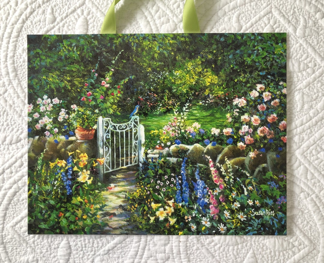 Secret Garden Art Print by Susan Rios, Floral Garden, Garden Decor ...