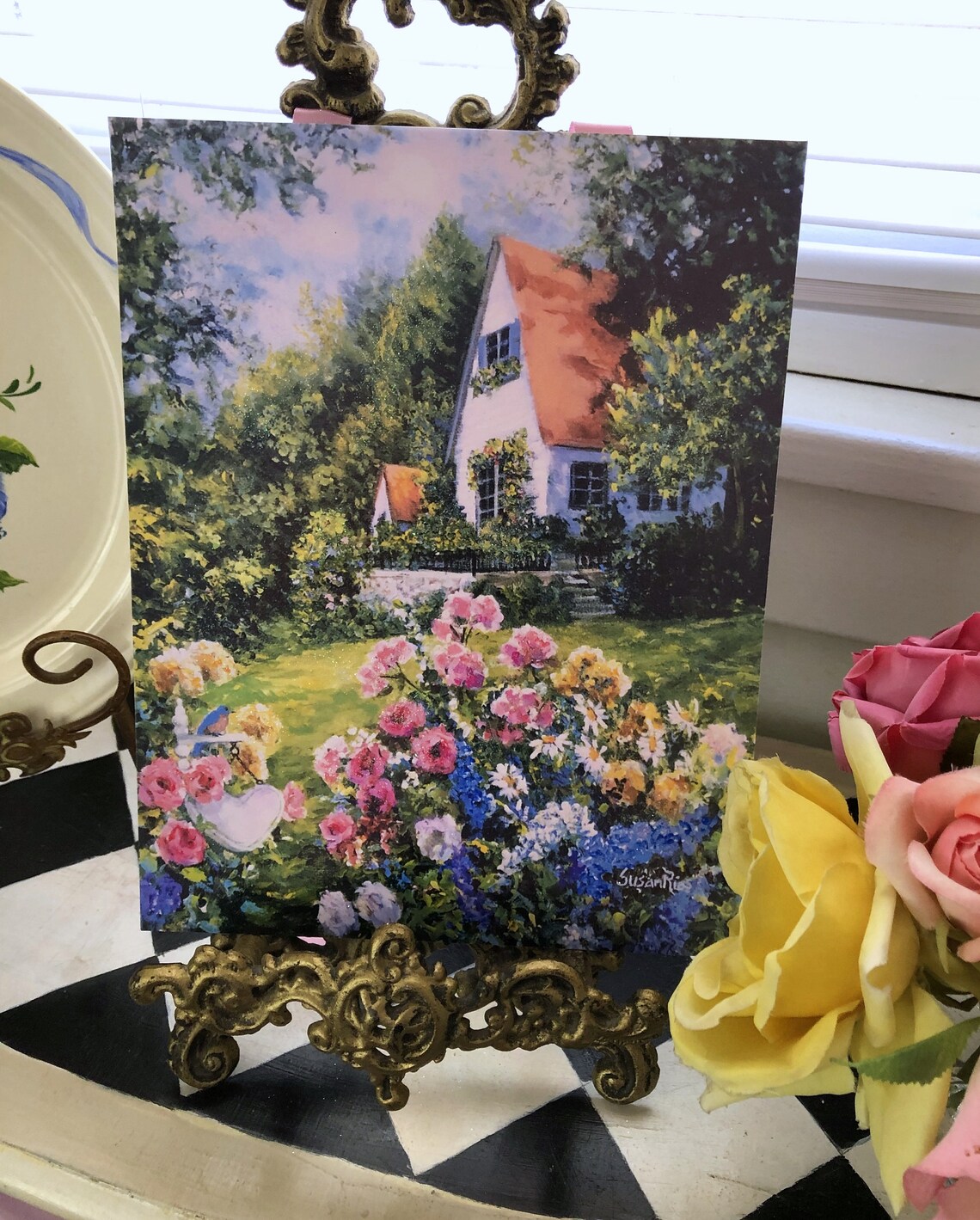 English Garden Art Print by Susan Rios English Roses English - Etsy