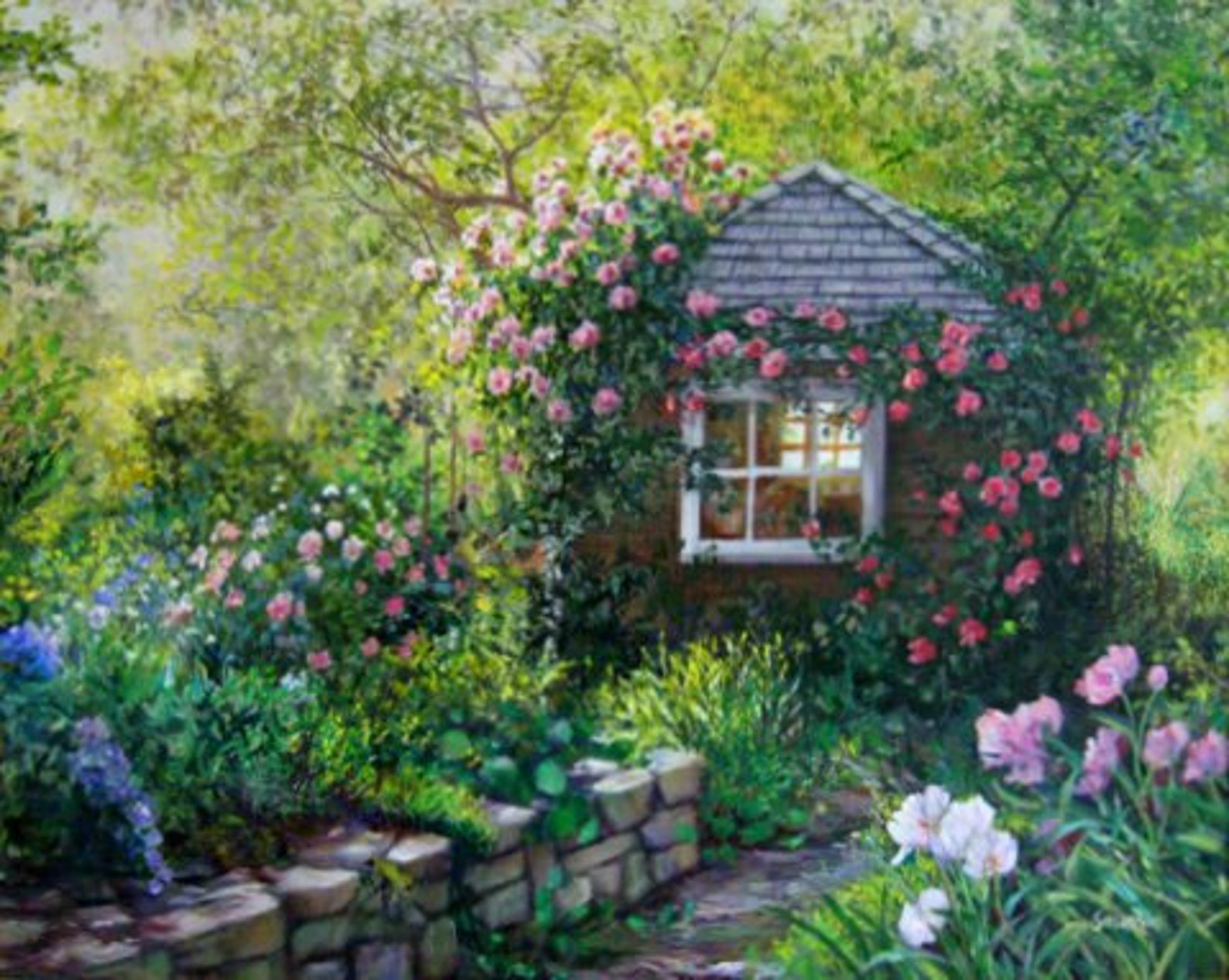 Spring in the Garden Miniprint - Etsy