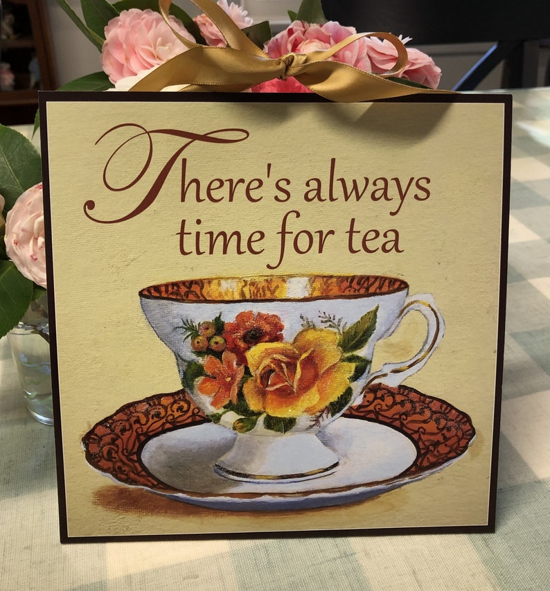 Time For Tea Print Teacup Art Print by Susan Rios Vintage | Etsy