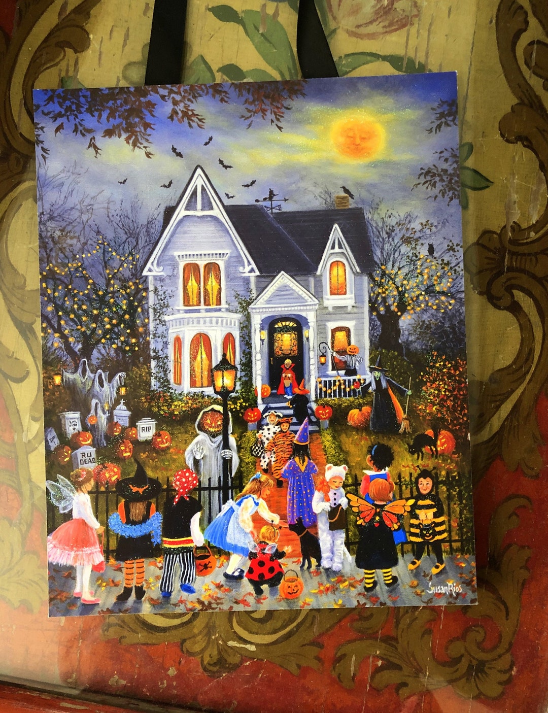 Halloween House Art Print, Halloween Decor, Halloween by Susan Rios ...