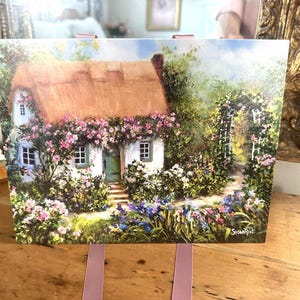 Rose Covered Cottage Art Print by Susan Rios, Floral Cottage and Floral ...