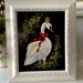 Christmas Swan Art Print by Susan Rios, Christmas Swan and Holly ...