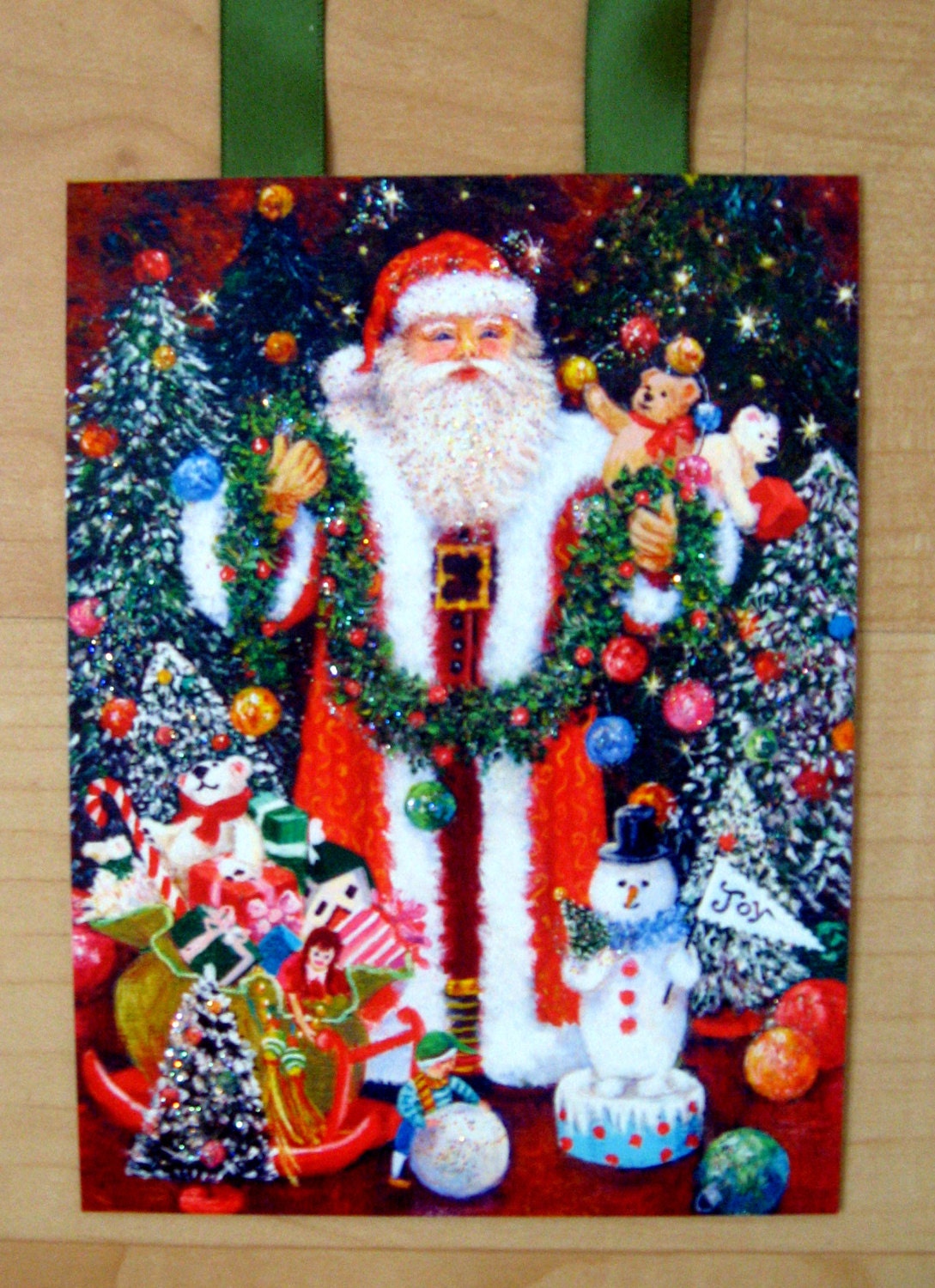 Santa Art Santa Claus Print Santa Decoration Santa Art - Etsy