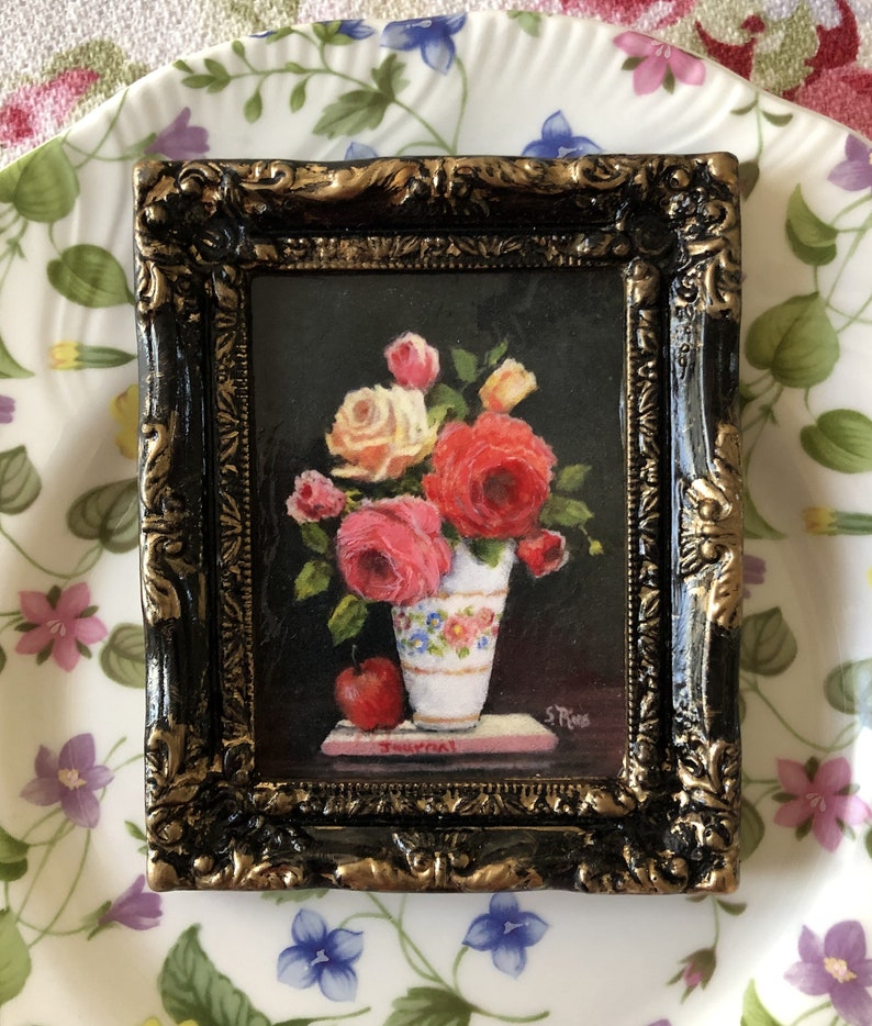 Miniature Rose Print by Susan Rios Floral Miniature Art - Etsy