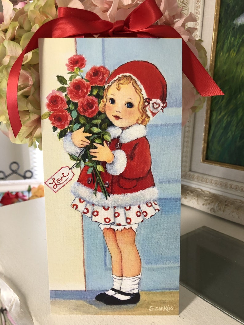 Miss Rose Valentine by Susan Rios Valentine Art Print - Etsy