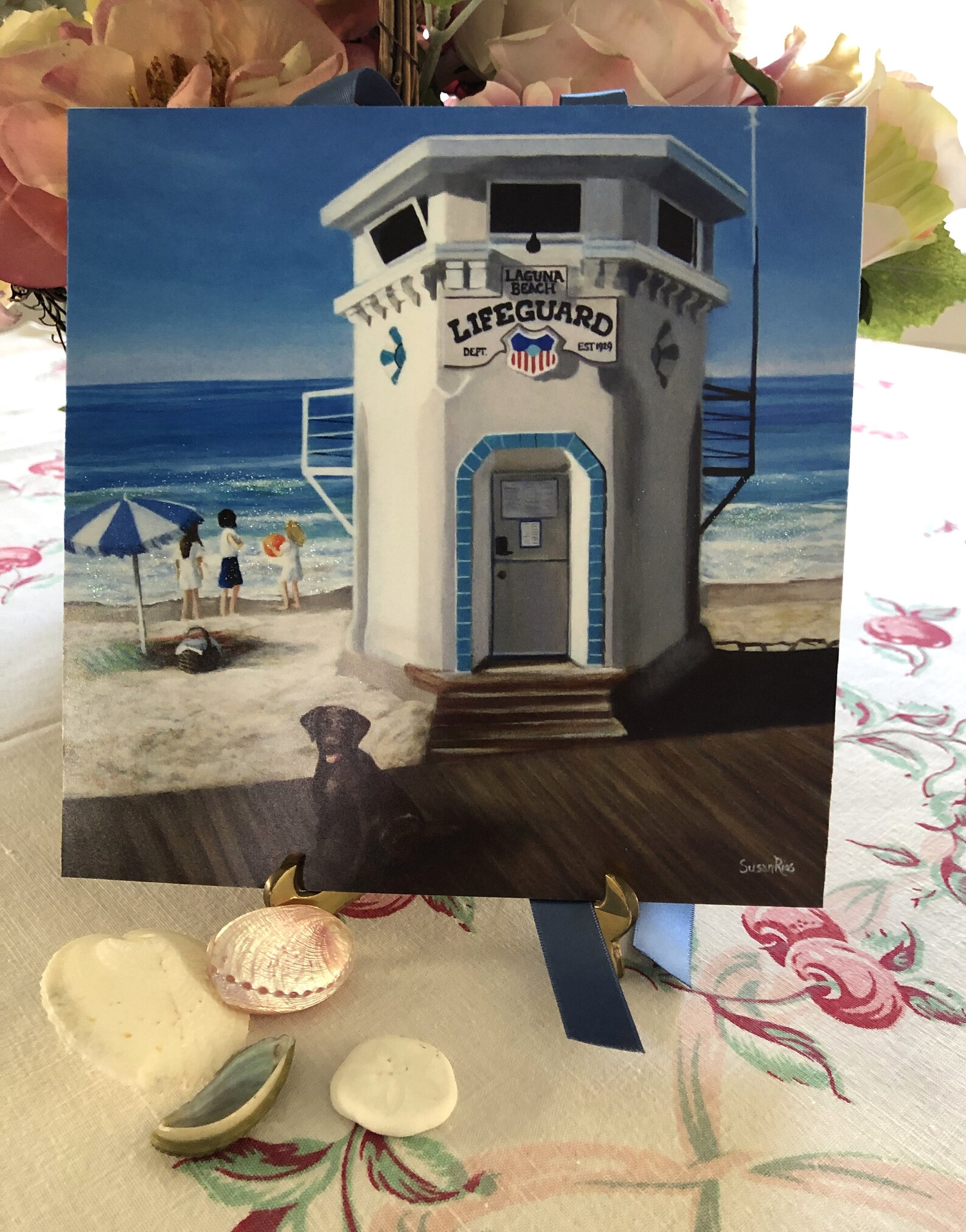 Laguna Beach Lifeguard Stand Art Print by Susan Rios Laguna | Etsy