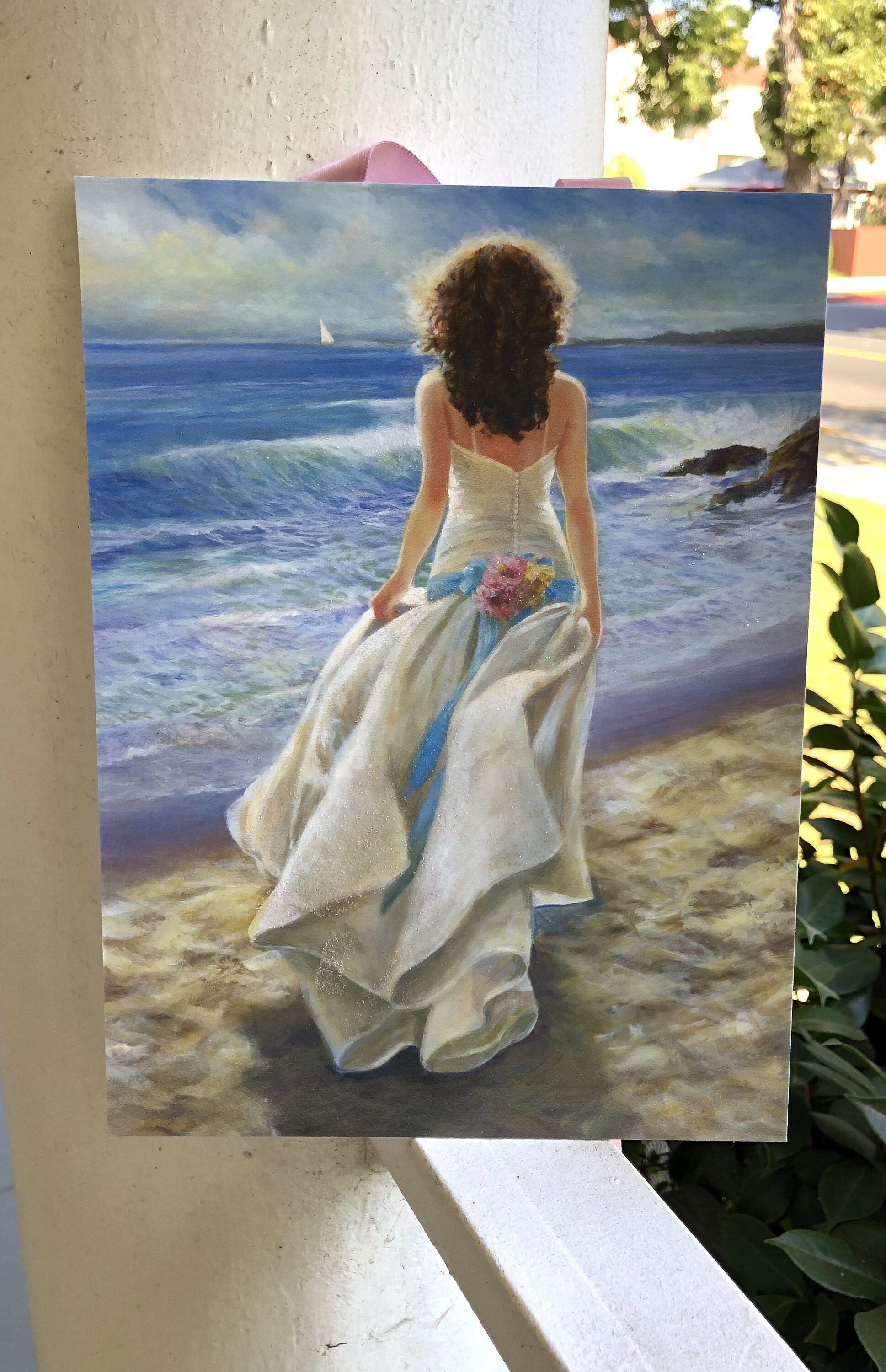 Woman by the Sea Art Print by Susan Rios Woman in White | Etsy