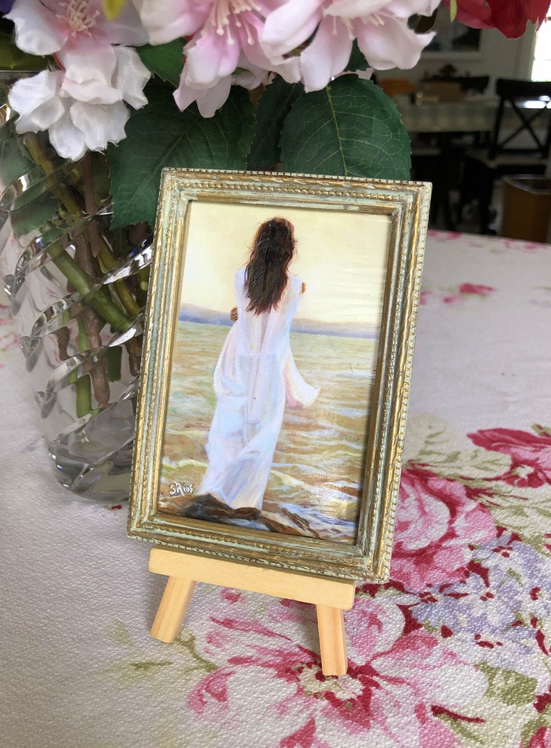 Miniature Art by Susan Rios Miniature Ocean Art Woman by the - Etsy
