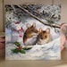Snow Mouse, Mice in Snow, Two Mice in Snow, Mice Art Print, Christmas ...