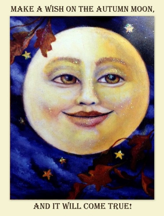 Artistic Moon With Face