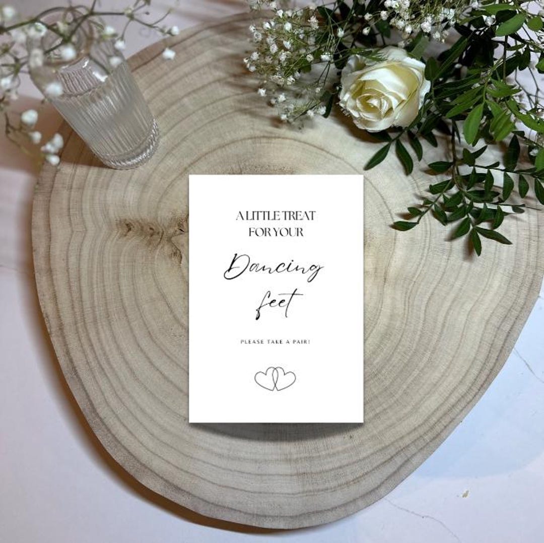 Dancing Feet Template Wedding Ideas Flip Flop Wedding Template Editable ...