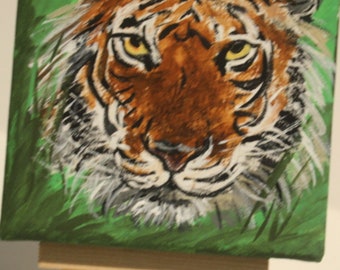 Hand Painted Tiger - Etsy