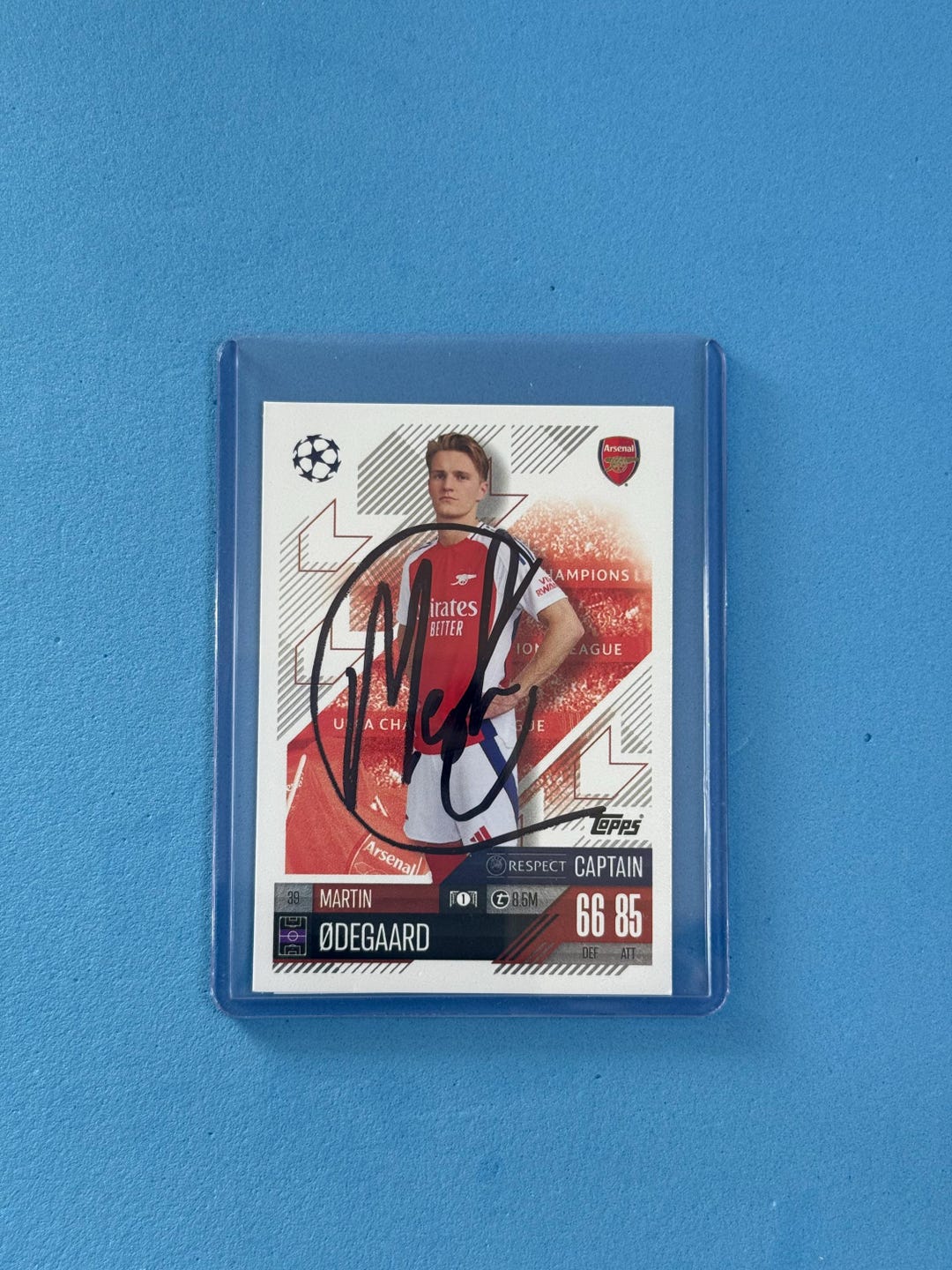 Martin Odegaard Signed Match Attax Card With COA - Etsy