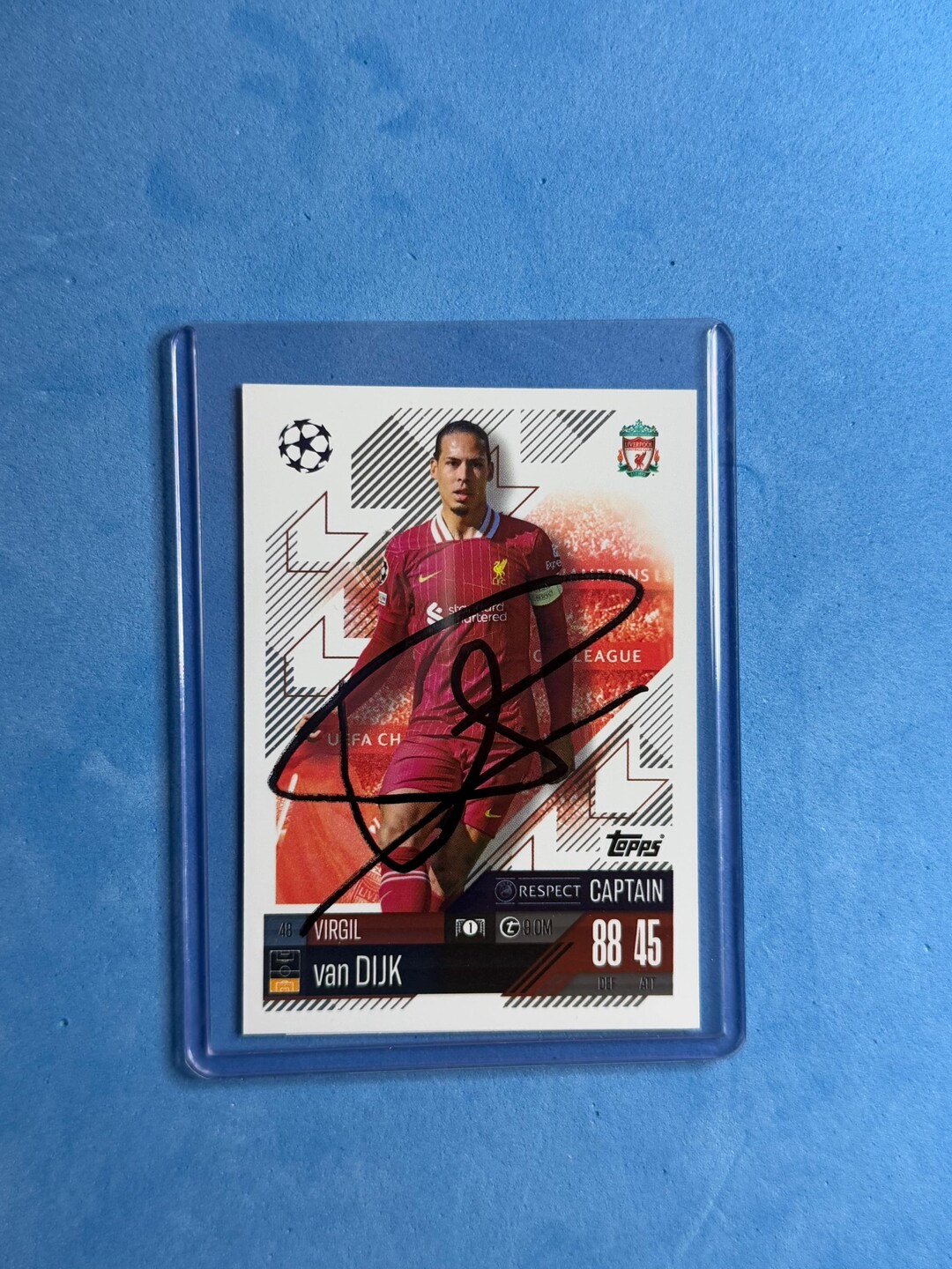 Virgil Van Dijk Signed Match Atta Card With COA - Etsy