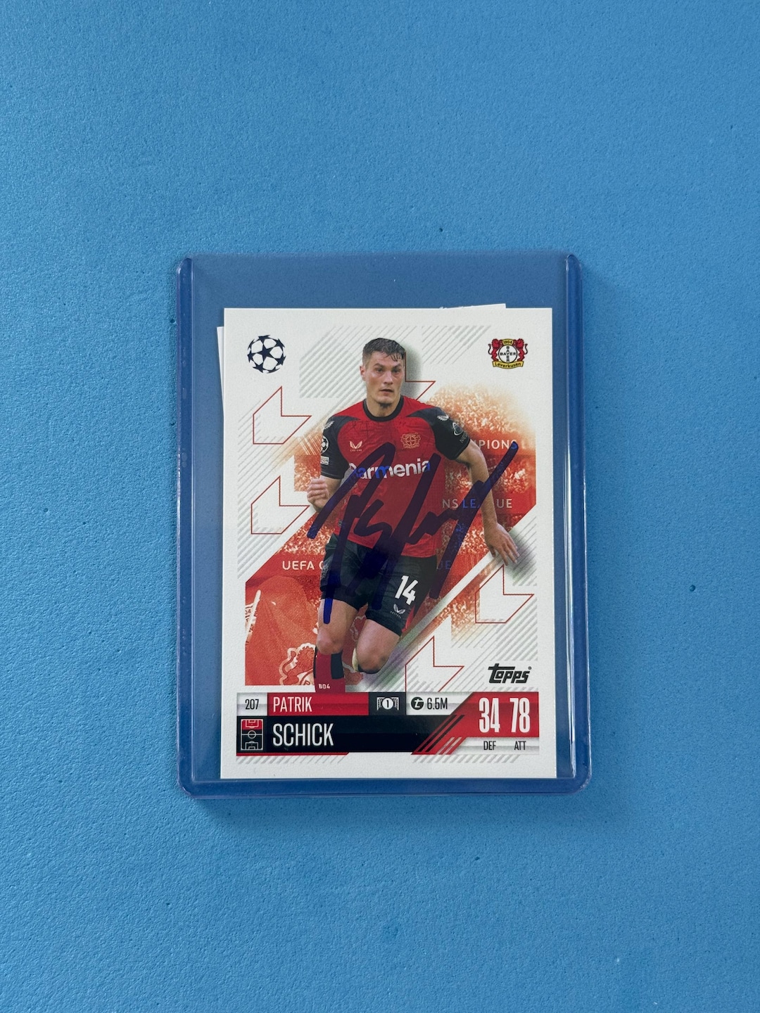 Patrik Schick Signed Match Attax Card With COA - Etsy
