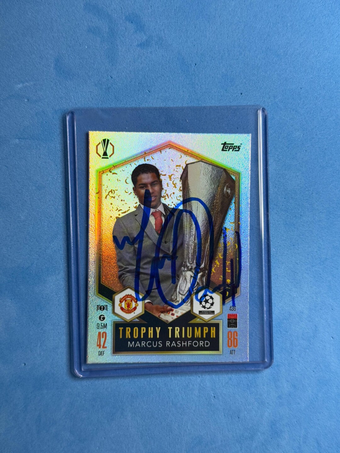 Marcus Rashford Signed Match Attax Card With COA - Etsy