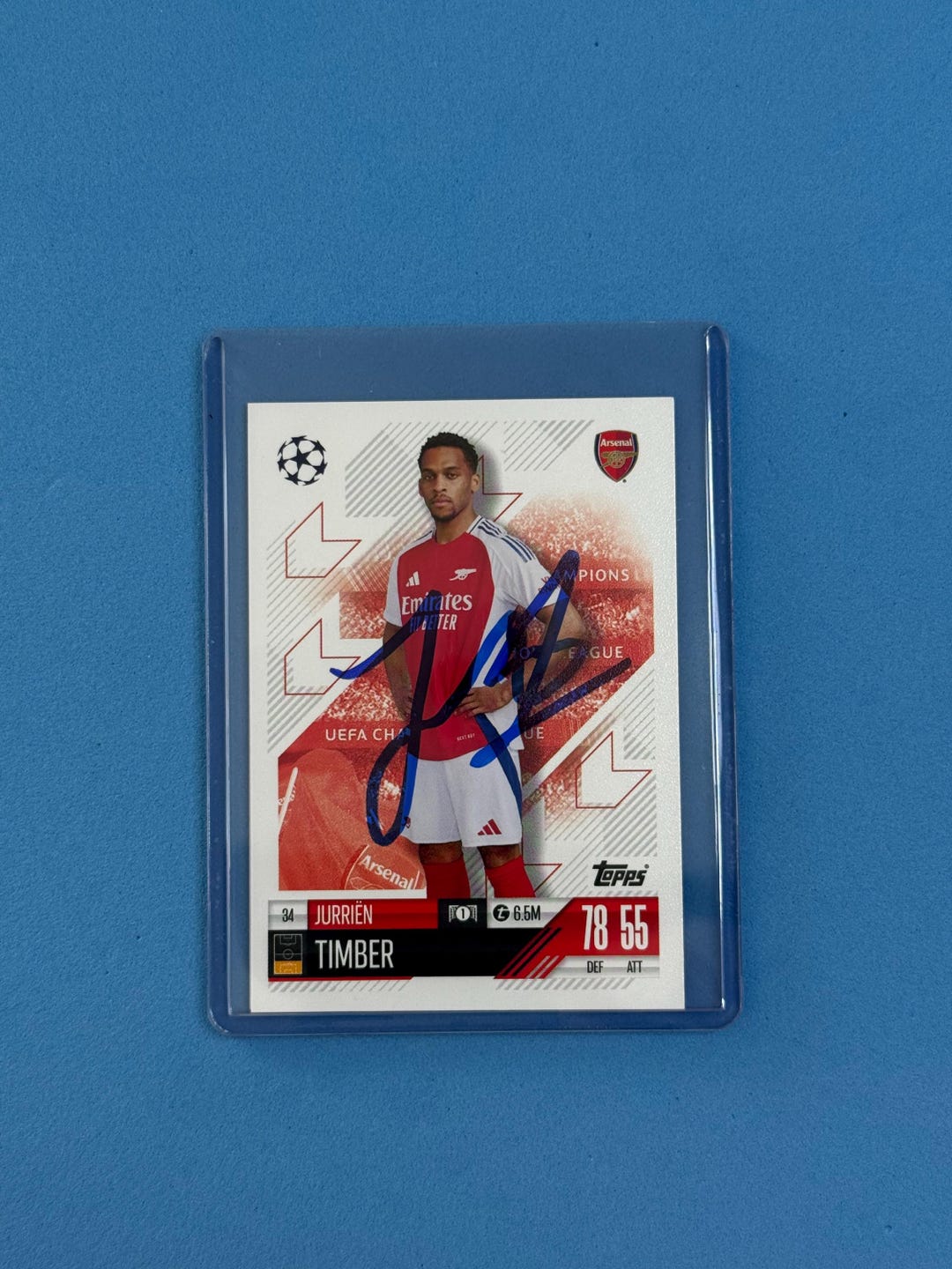 Jurrien Timber Signed Match Attax Card With COA - Etsy