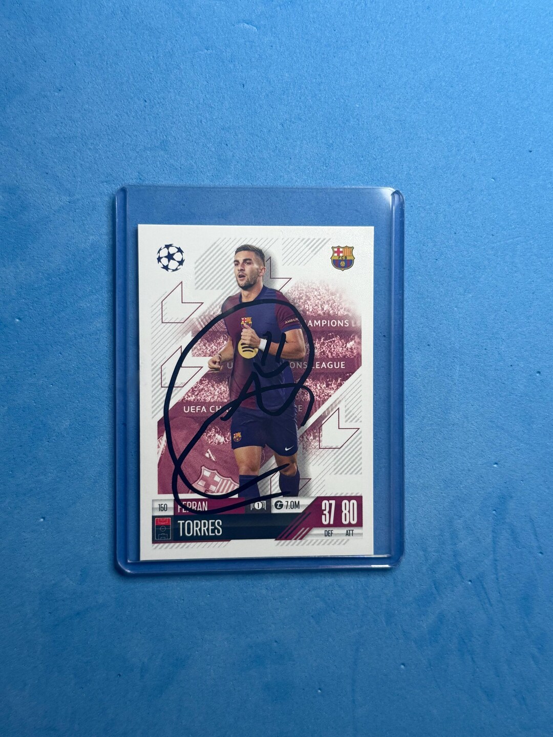 Ferran Torres Signed Match Attax Card With COA - Etsy UK