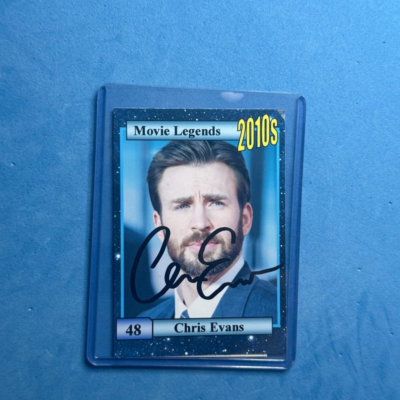 Chris Evans Signature - Etsy