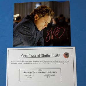 James Franco Signed Spiderman 10”x8” Photo With COA - Etsy