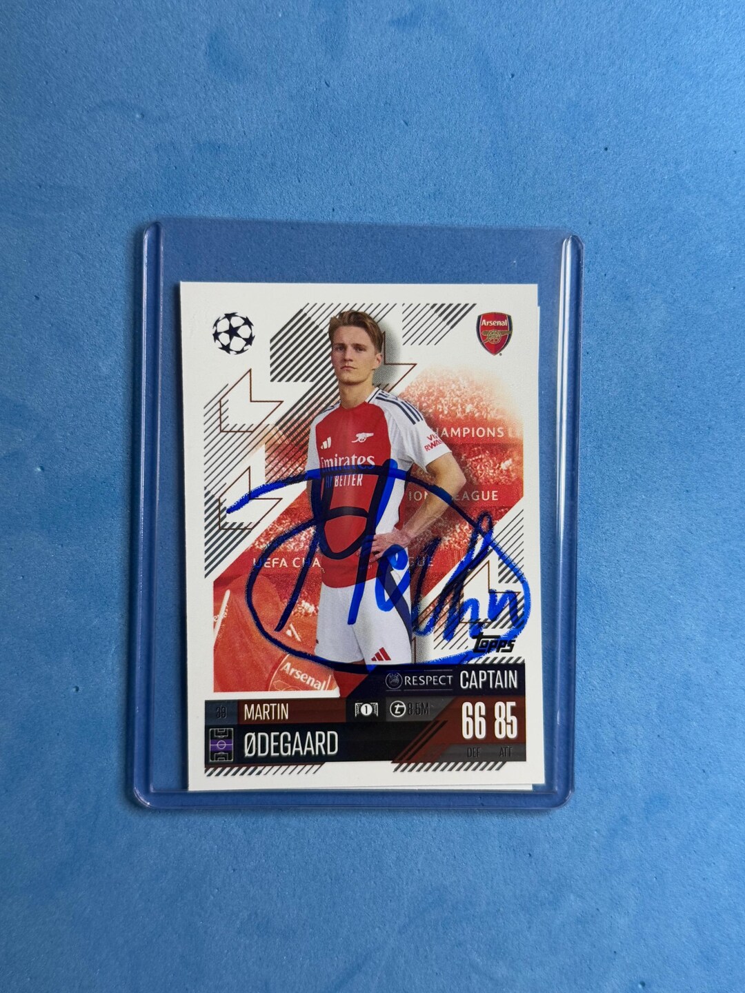 Martin Odegaard Signed Match Attax Card With COA - Etsy